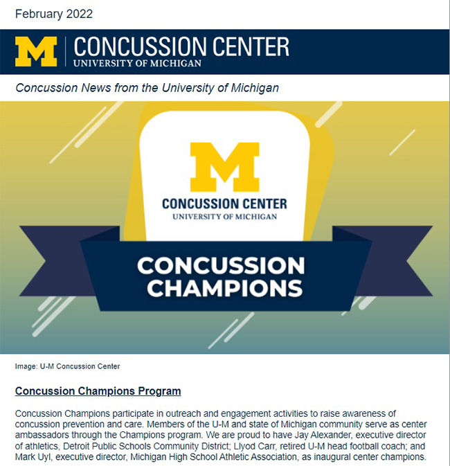 Newsletters | Concussion Center