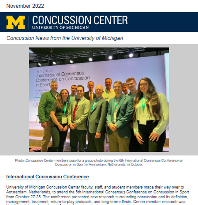 Newsletters | Concussion Center